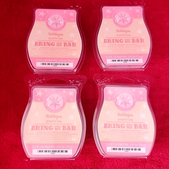 Scentsy | Other | New Set Of 4 Scentsy Authentic Scent Bubblegum ...